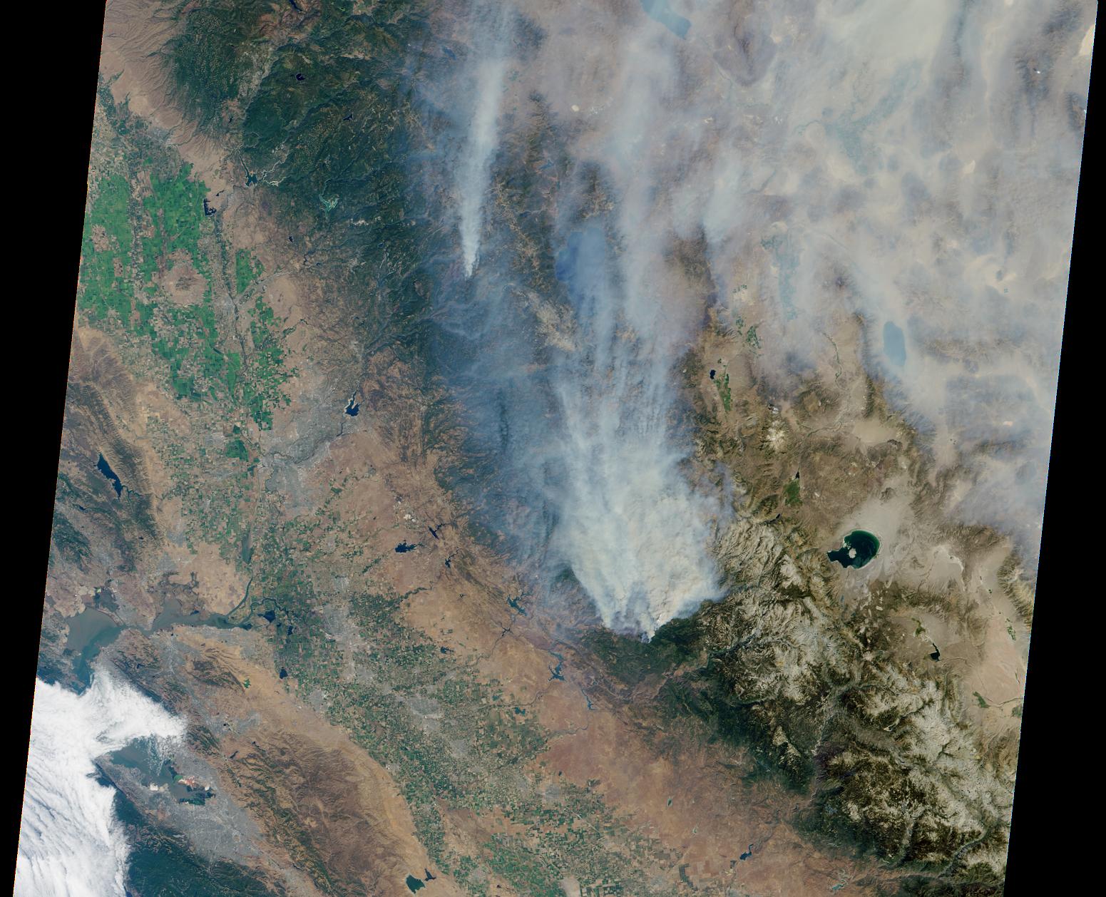 The Rim Fire, As Seen From Space - Science Friday