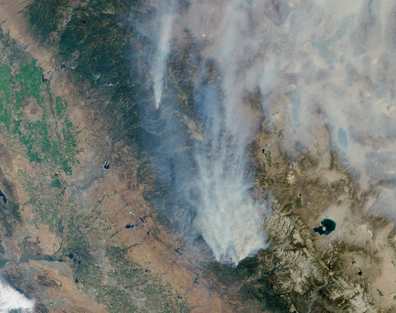 The Rim Fire, As Seen From Space - Science Friday