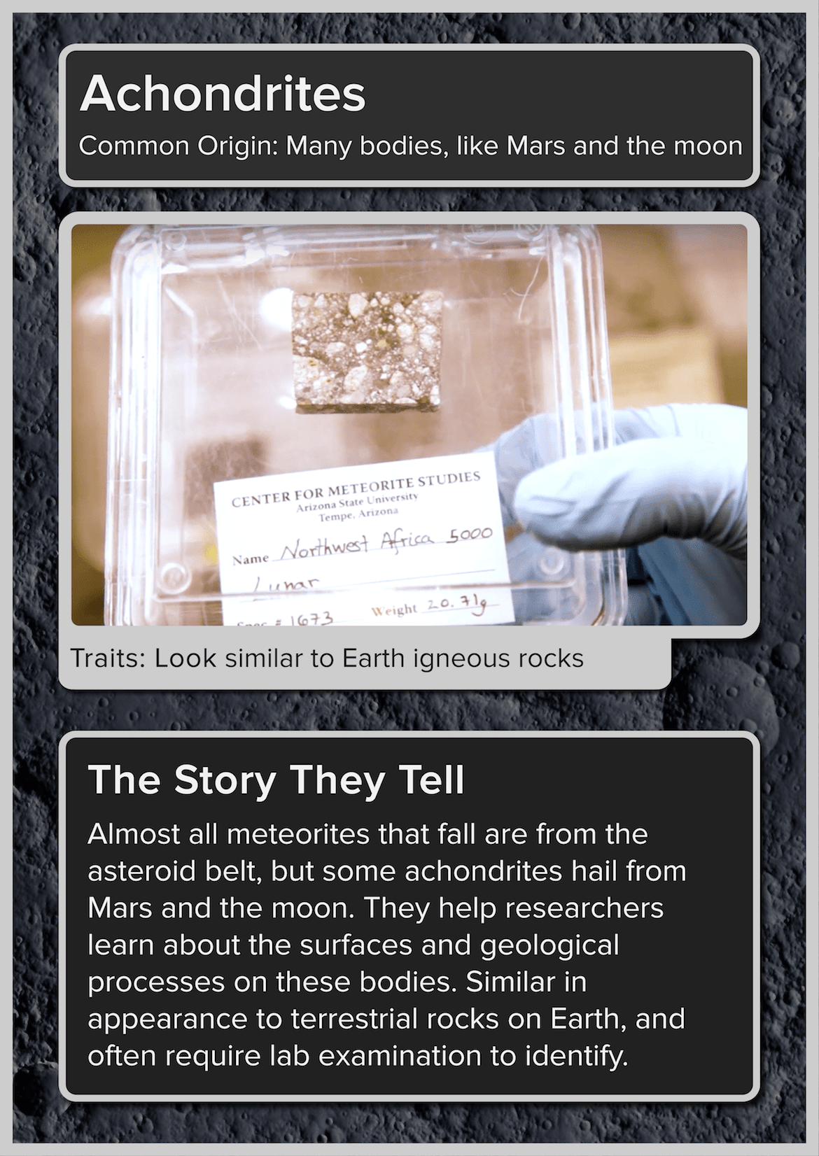 Get To Know These Meteorites