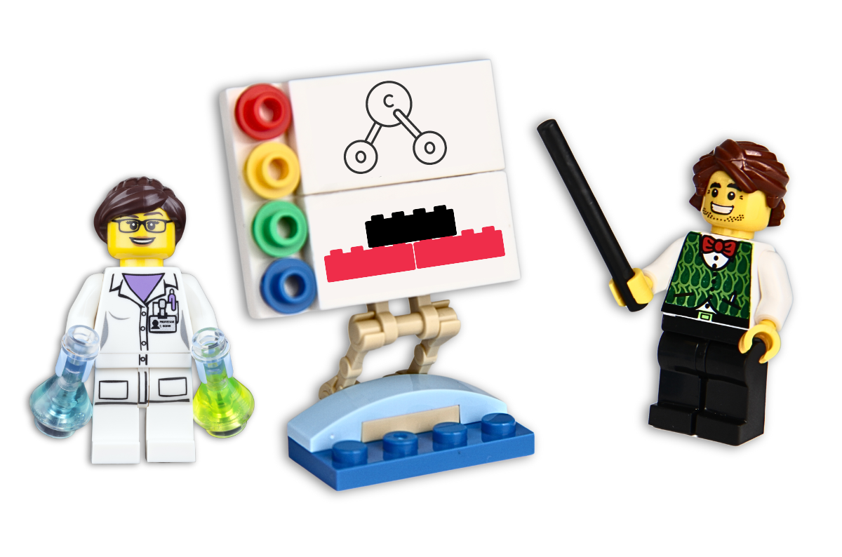 Model Chemical Elements And Molecules With Bricks