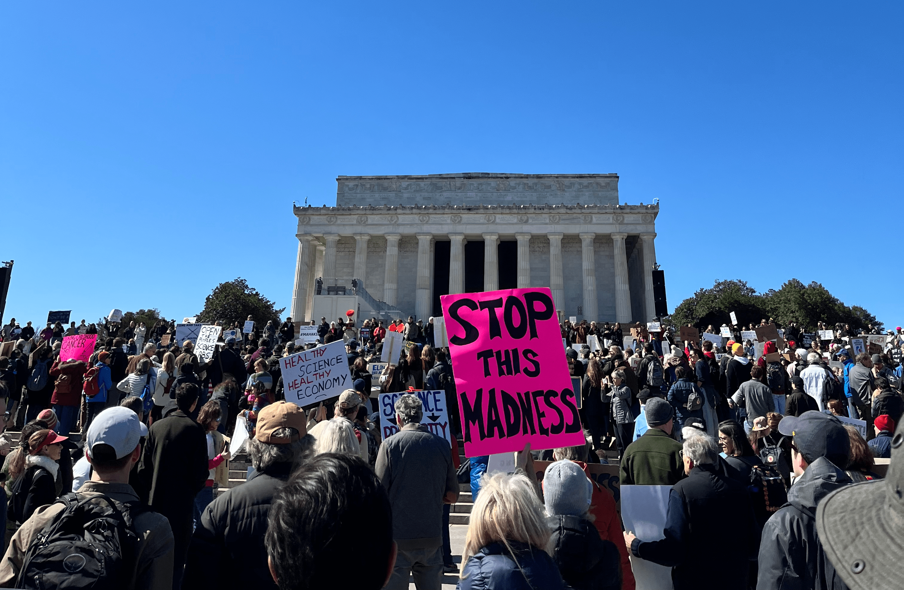 Protesters ‘Stand Up For Science’ At Rallies Across The Country