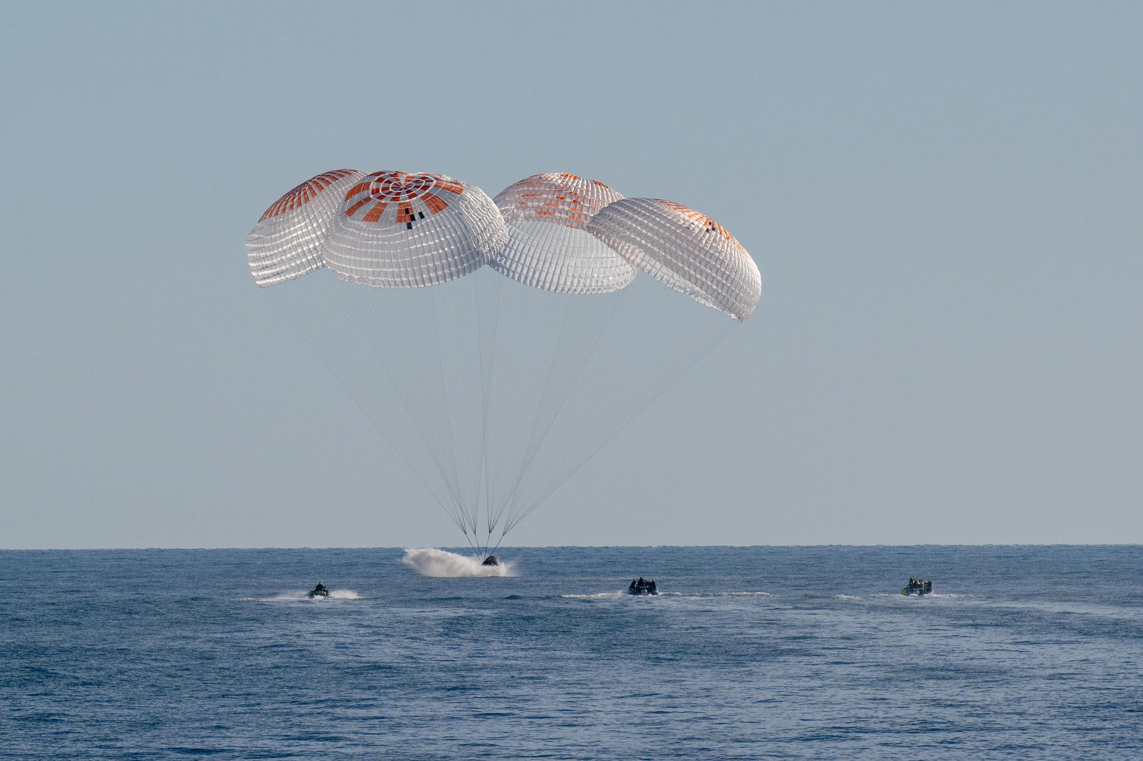 NASA Astronauts Return To Earth After Extended Stay On The ISS