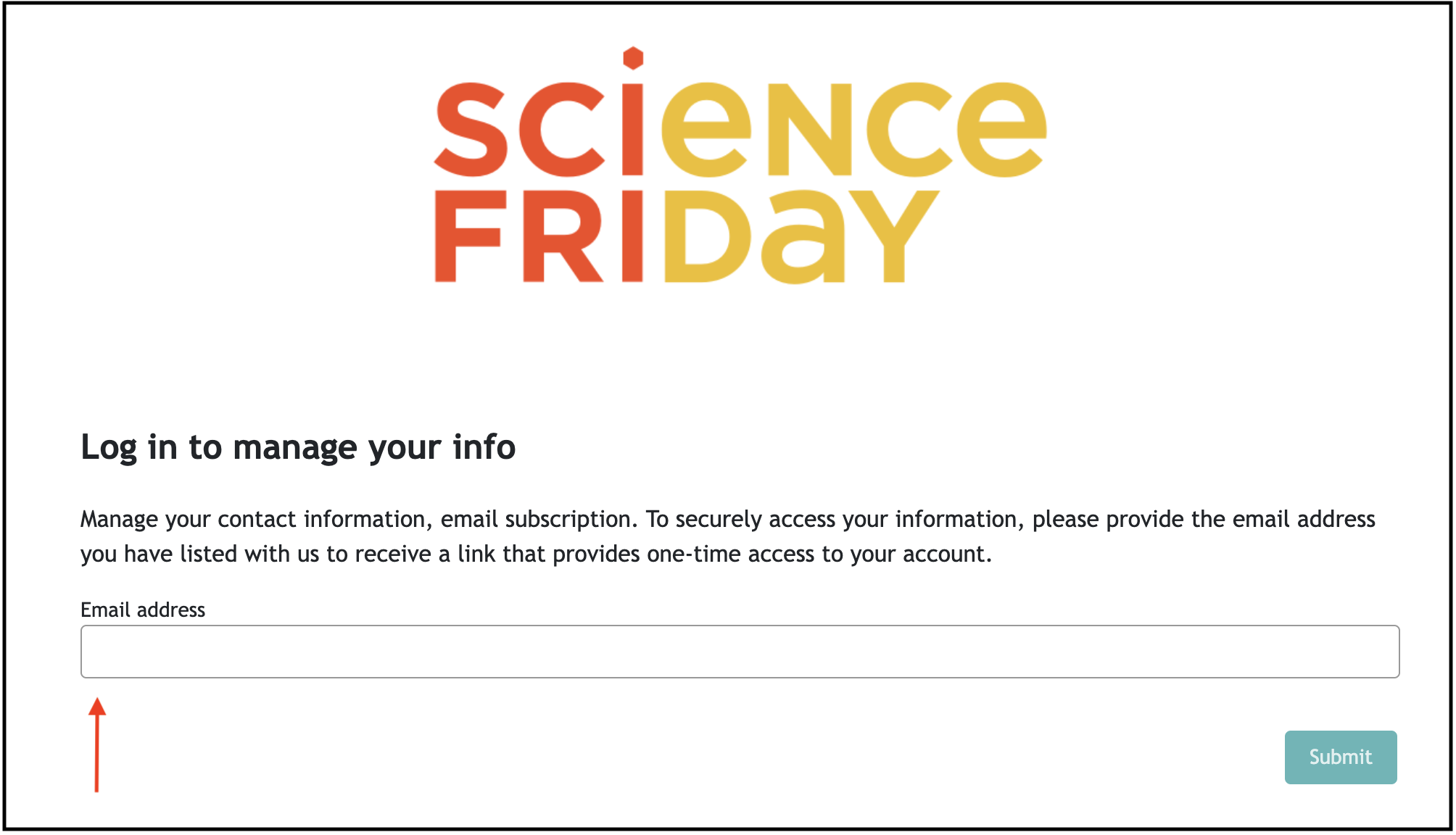 Managing Newsletter Preferences - Science Friday